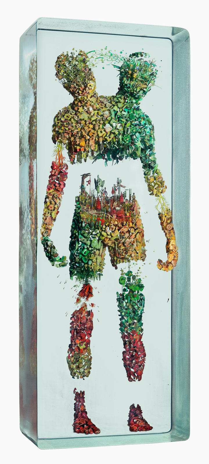 Sculptural Collages in Glass by Dustin Yellin | laurachenault.com